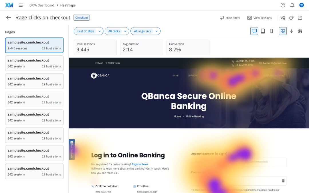 Justin Carlson | Qualtrics DXA Heatmaps